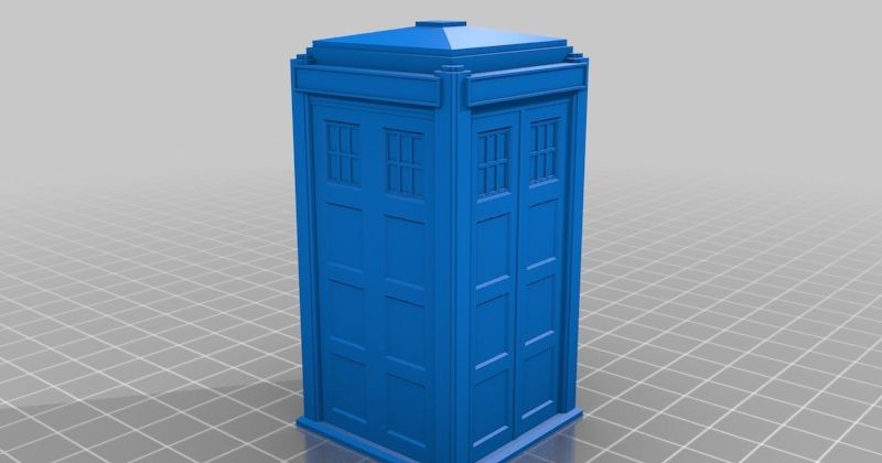 Thin wall TARDIS with Lights and Sound by Wallace Karraker | Download ...