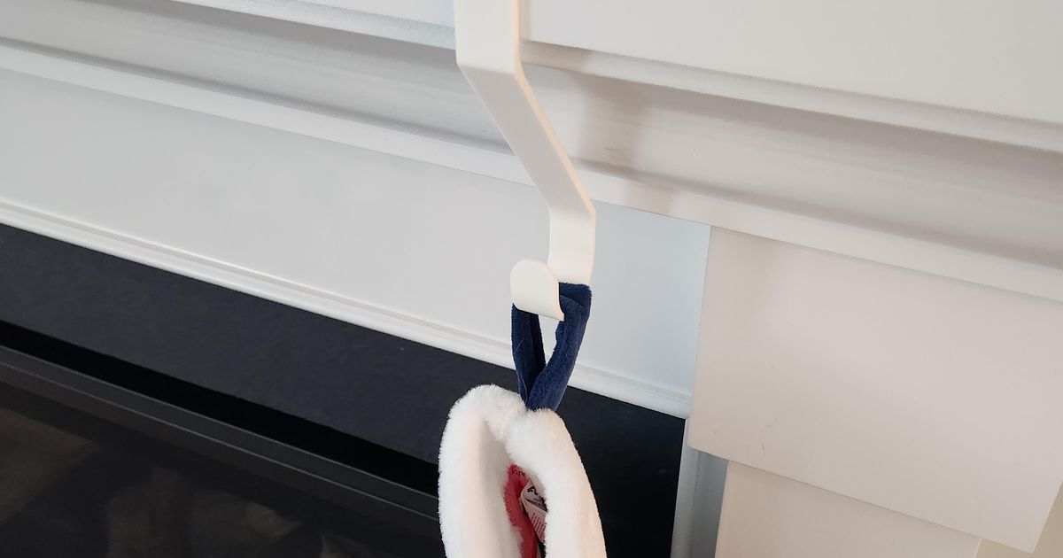 Christmas Stocking Hanger by MB3D | Download free STL model ...