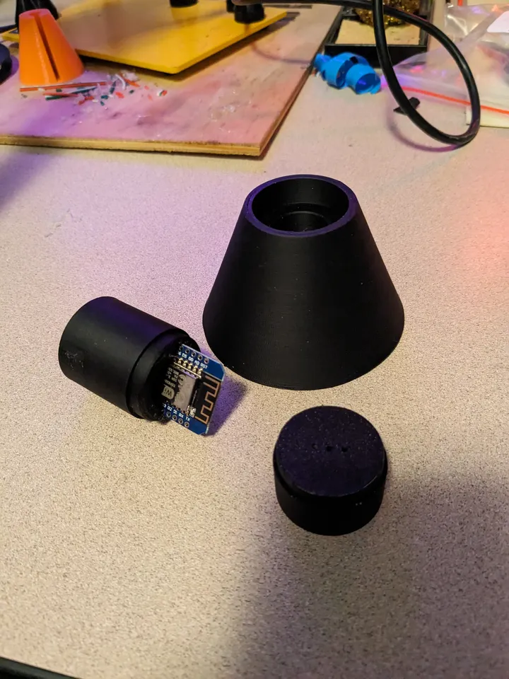 ESP8266 D1 Mini Candlestick by RFLTools | Download free STL model ...