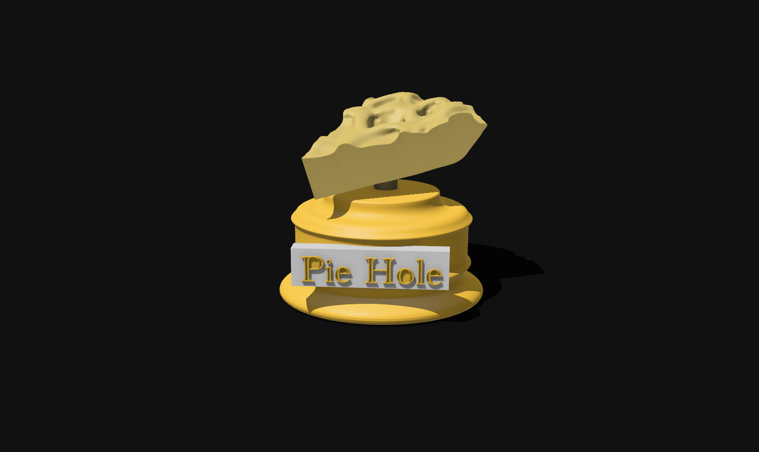 Pie hole Trophy by Mr. Poly | Download free STL model | Printables.com