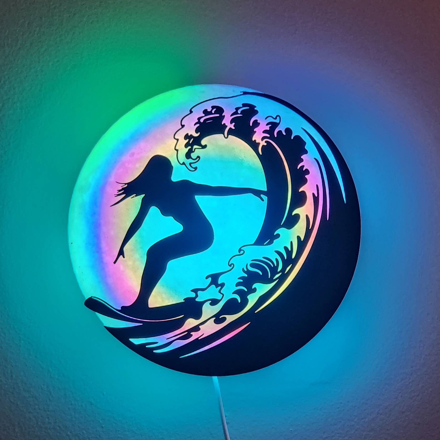 200mm Moon Surfing Girl with Light Box by Over Tinker | Download free ...