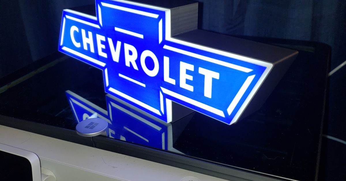 Chevy Lightbox by Jason Tatum | Download free STL model | Printables.com