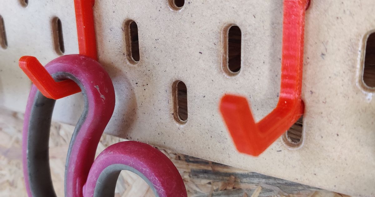 YAISH - Yet Another Ikea SKÅDIS Hook by 3Ddy | Download free STL model | Printables.com