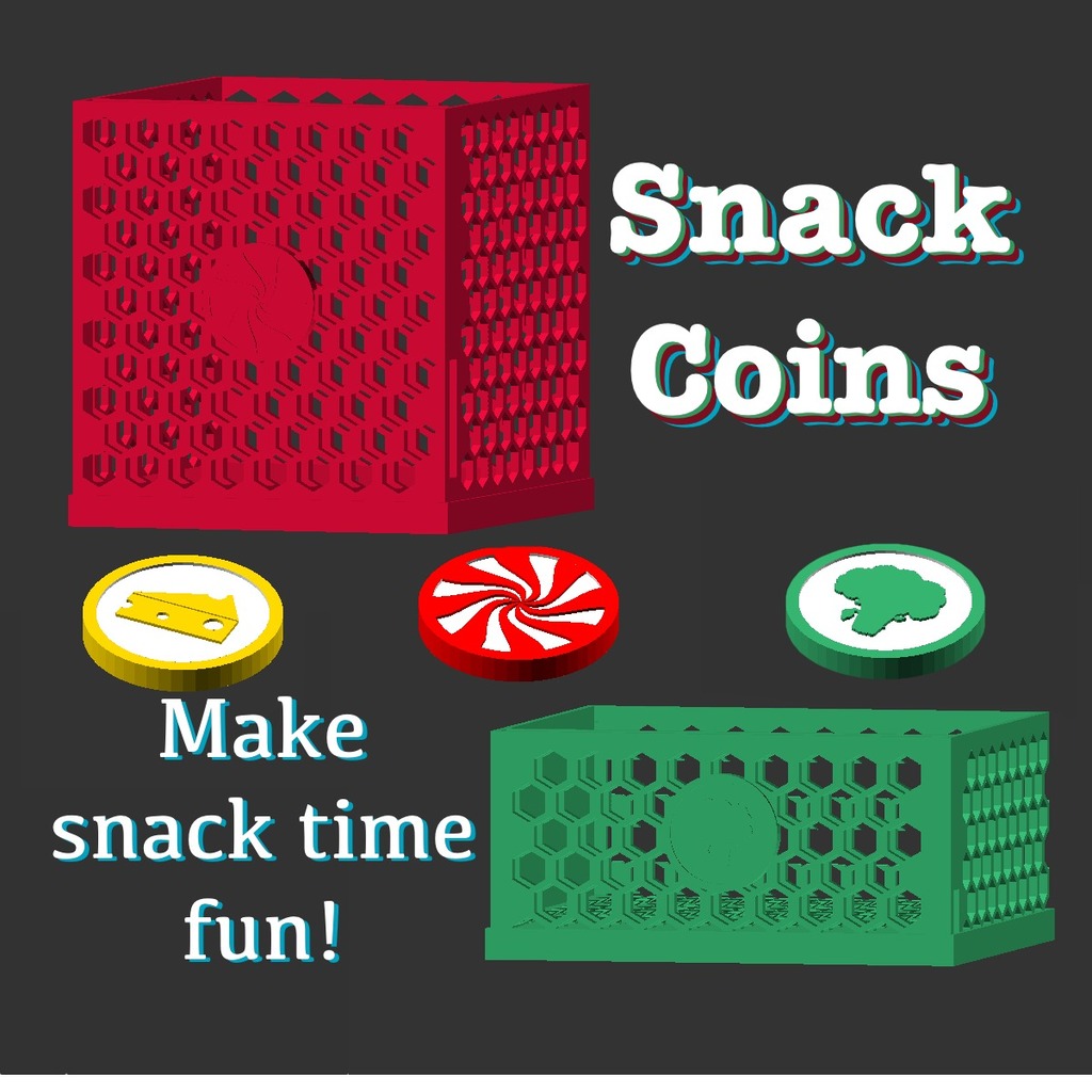 Snack Coins by lolsborn | Download free STL model | Printables.com