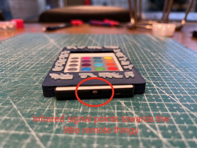 RGB LED remote holder (Zelda BOTW TOTK Zonai edition) by makaper ...