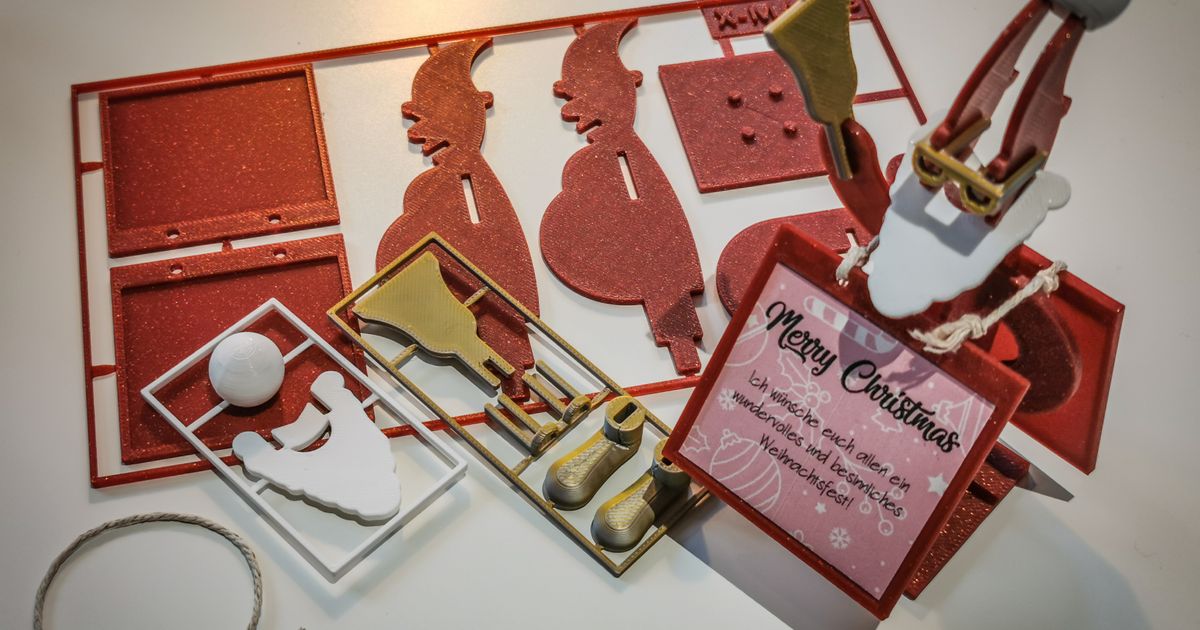 Christmas Kit Card - Santa Claus by Stefan Heer | Download free STL ...