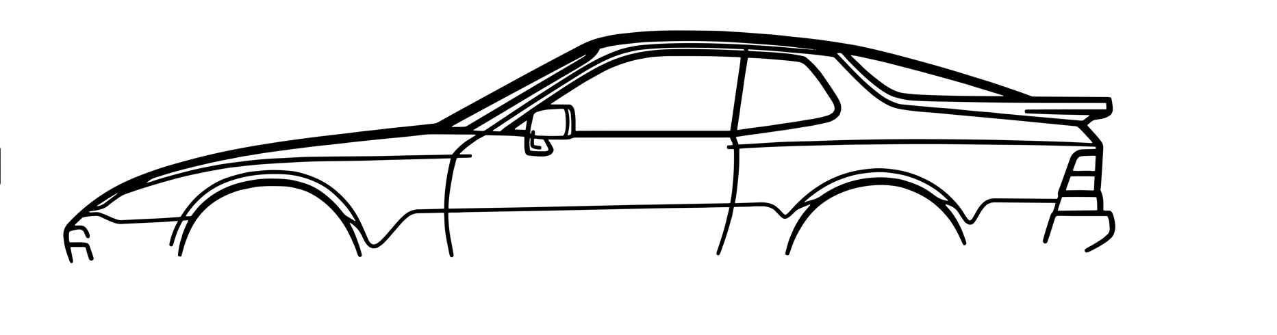Porsche 924 Silhouette Wall Art by pino1021 | Download free STL model ...