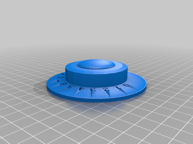 Antique Radio Knob Large by tsbrownie | Download free STL model ...