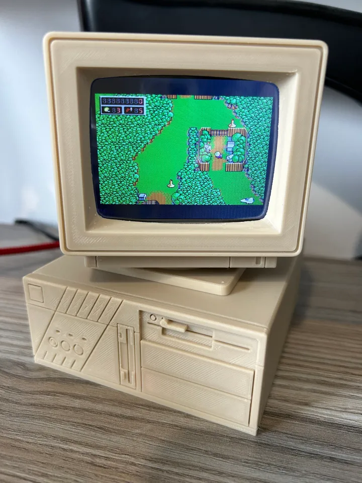 Retro Desktop PC Raspberry Pi case by fantasticmrdavid | Download free ...