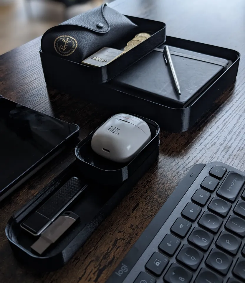 Stackable Table Organizer Trays by Tycho Design | Download free STL model | Printables.com