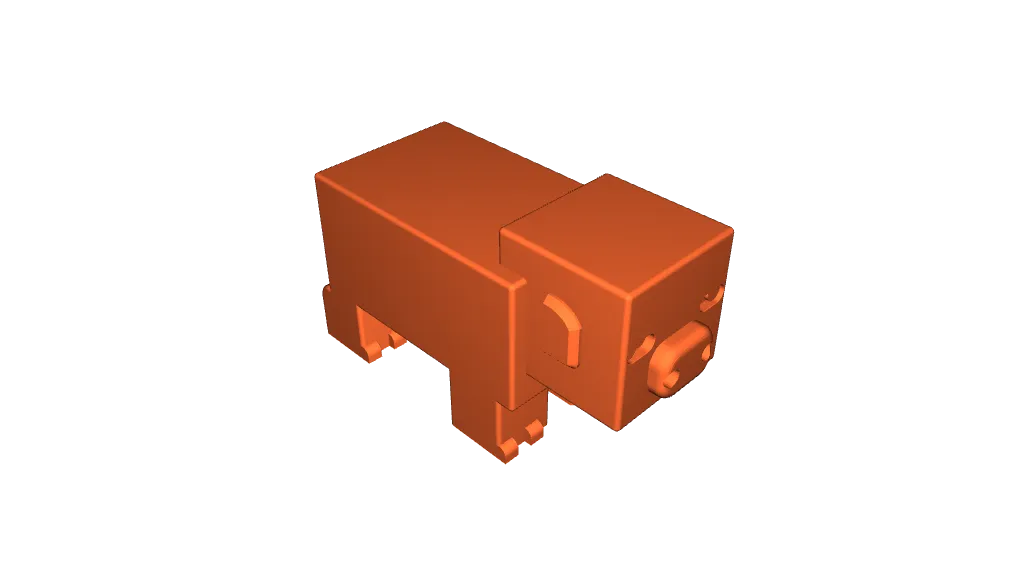Minecraft prase (Minecraft Pig) by DaTTcz | Download free STL model ...
