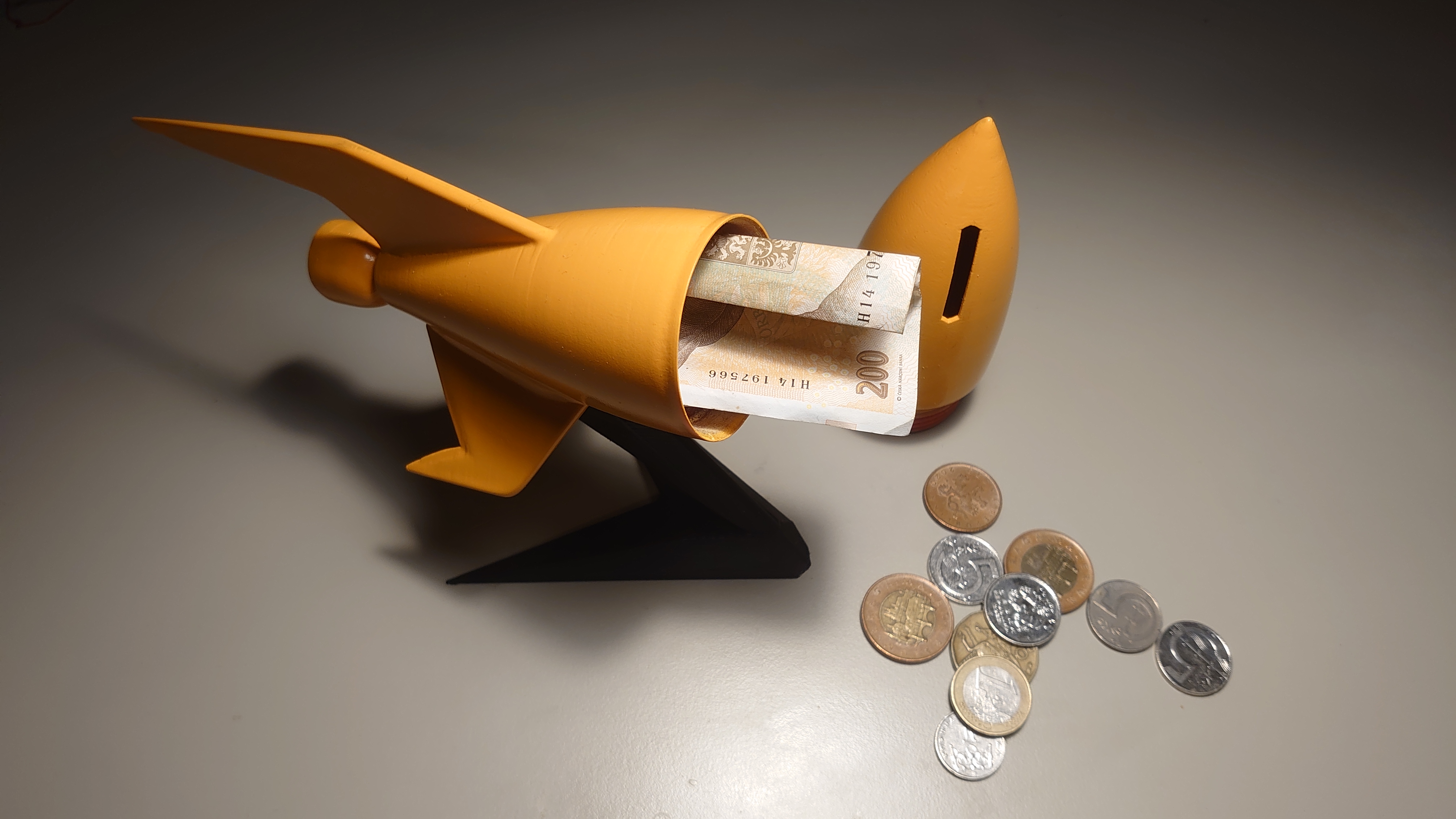 Hyper Space Ship - Piggy Bank Rocket [Futurama Inspired Spaceship] by ...