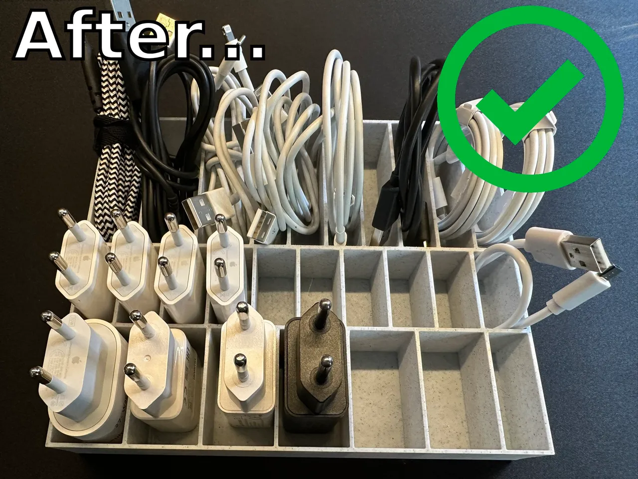 Phone Charger & Cable Organizer by Morris | Download free STL model ...