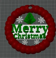 Tri Matrix Christmas Wreath by AI3D | Download free STL model ...