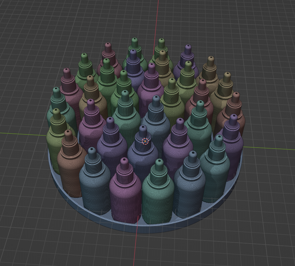 Larger Vallejo paint carousel holder by amandaxv | Download free STL ...