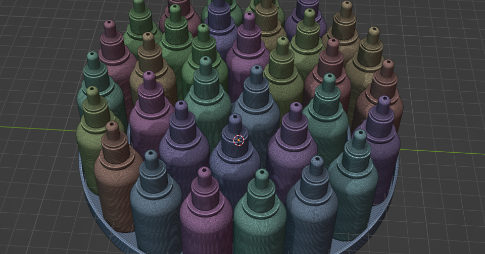 Larger Vallejo paint carousel holder by amandaxv | Download free STL ...