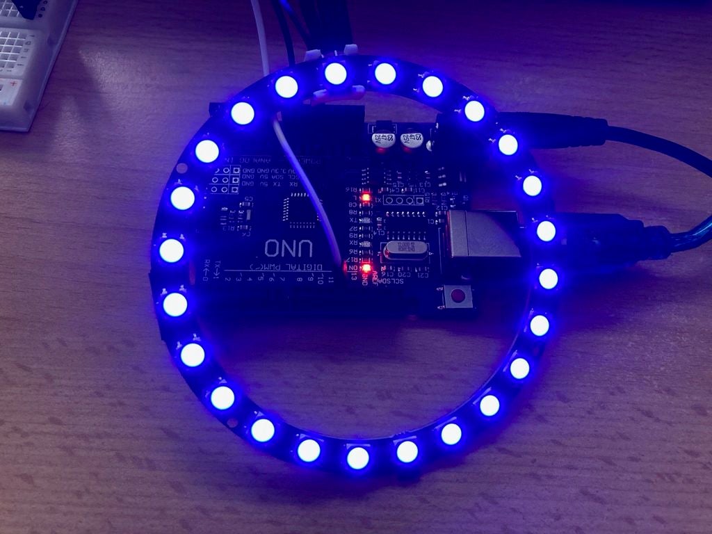 NeoPixel 24 LED Ring Connector (No more SOLDERING pins!!) von Dominik ...