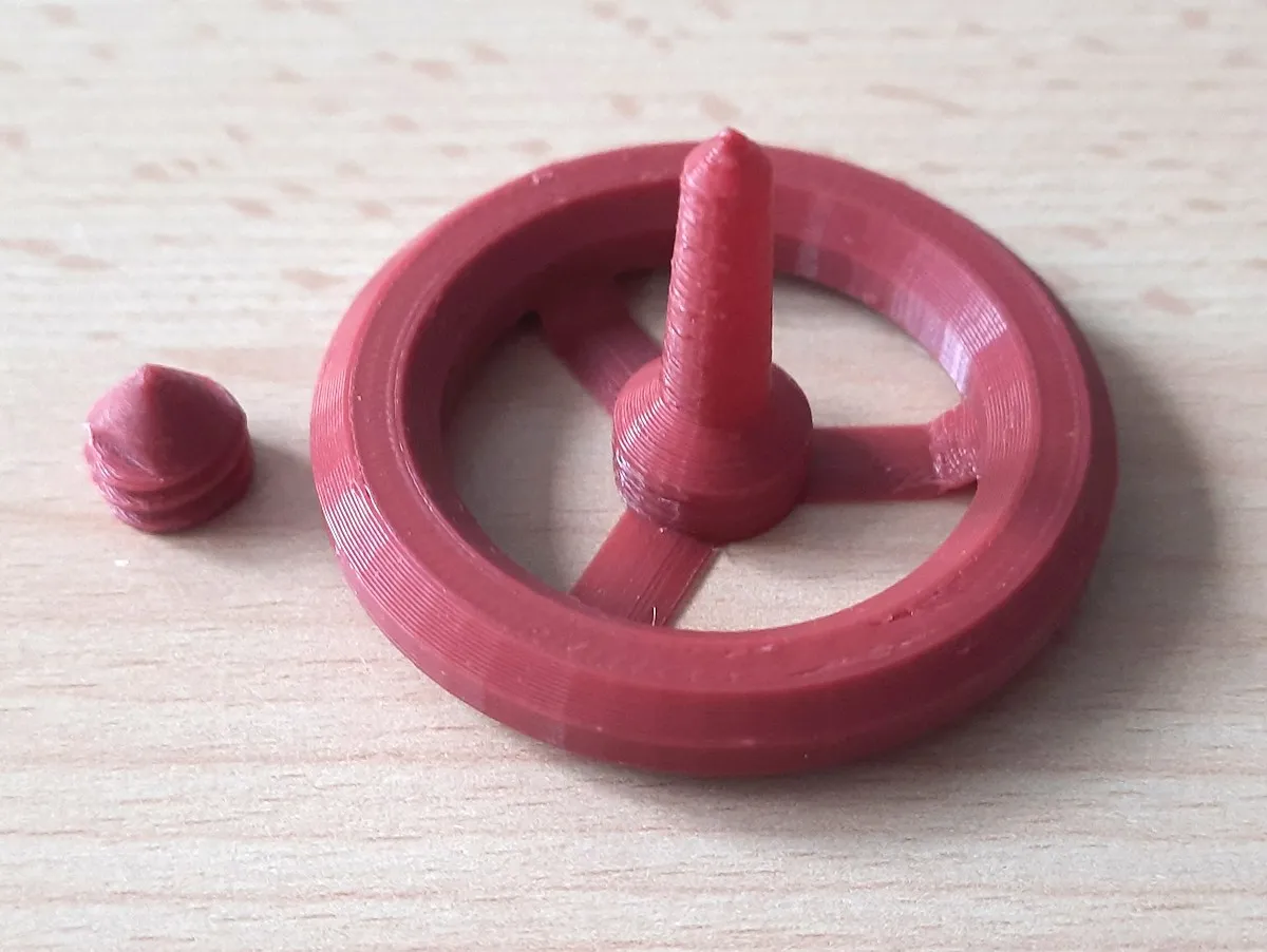 spinning top, spins >2 minutes, fully printed by DrJones | Download ...