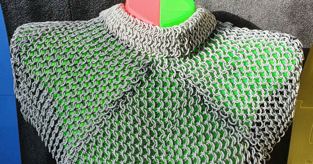 NEW Chainmail Bishops Mantle V3 by Chainmail Weaves | Download free STL ...