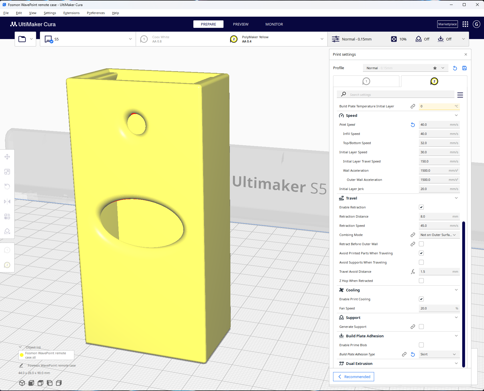 Fosmon WavePoint remote case - TPU by Liturgical 3D | Download free STL ...