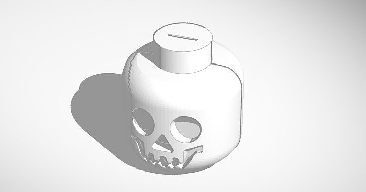lego skull piggy bank by Sedlák Filip | Download free STL model ...