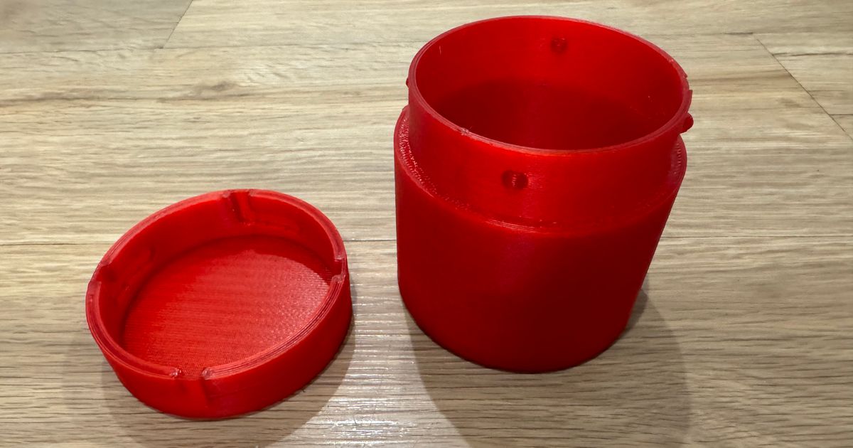 Rugged Container with Bayonet Fitting by Metatron22 | Download free STL ...