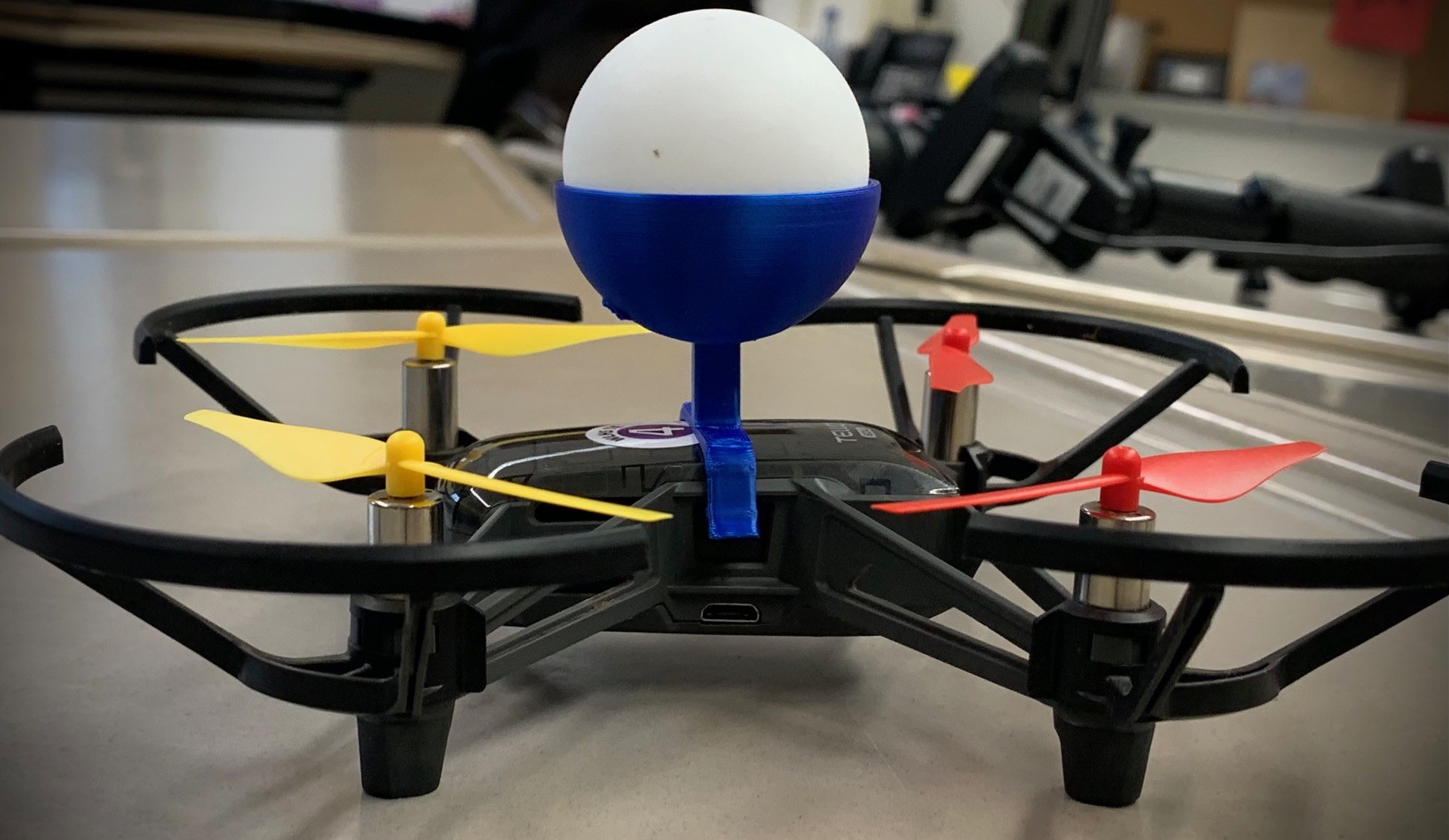 Tello Ping Pong Mount by Peter Davis | Download free STL model ...