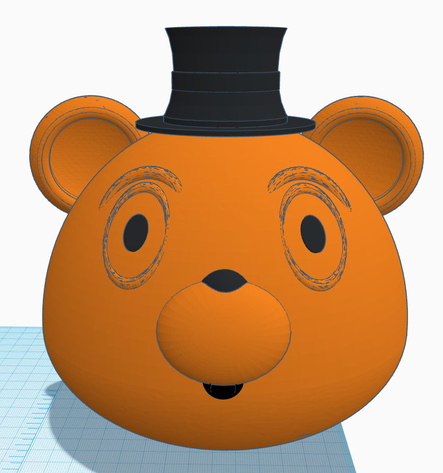 Teddy bank with a tophat as a key sliced for multi color by OGK ...
