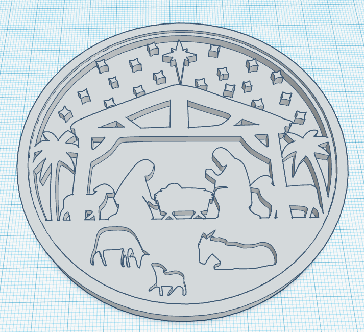 Nativity Scene Coaster by Kit-Kat | Download free STL model ...