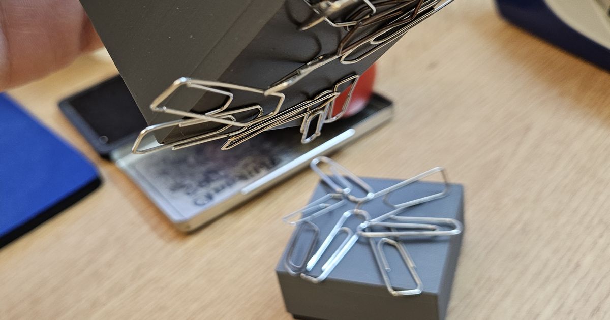 Magnetwürfel für Büroklammern - Paper clip magnet cube - 30x50mm ...