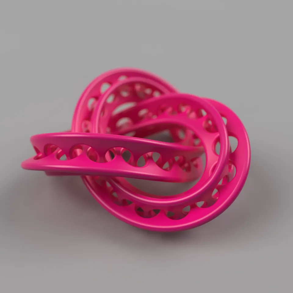 Complex Knotted Mobius Strip v.20 (Infinity Knot) by JoelTGprints ...