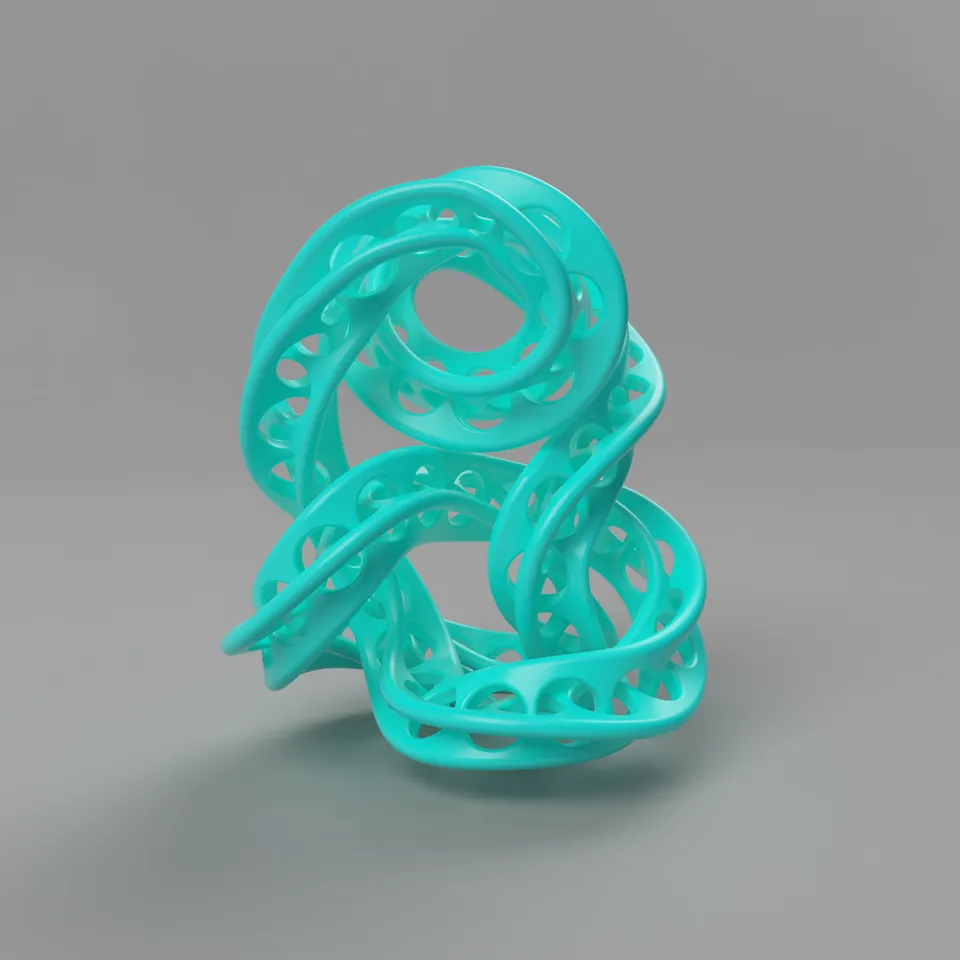 Complex Knotted Mobius Strip v4.0 by JoelTGprints | Download free STL ...