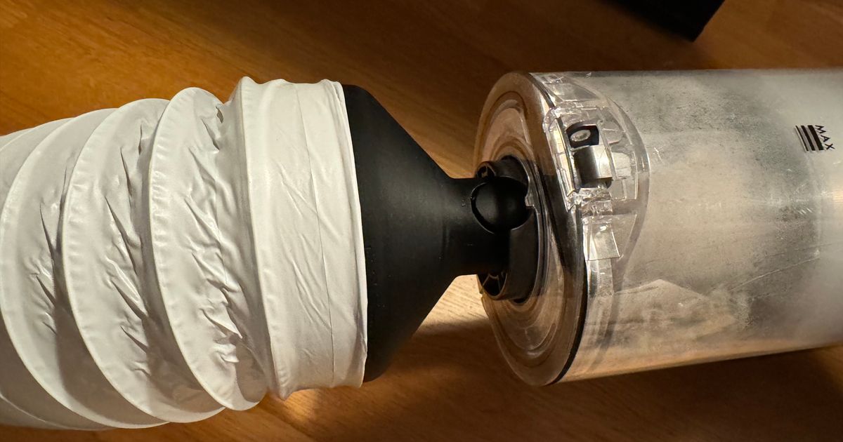 Dyson V8/V10/V12 to 100mm duct connector by kevsparky | Download free ...