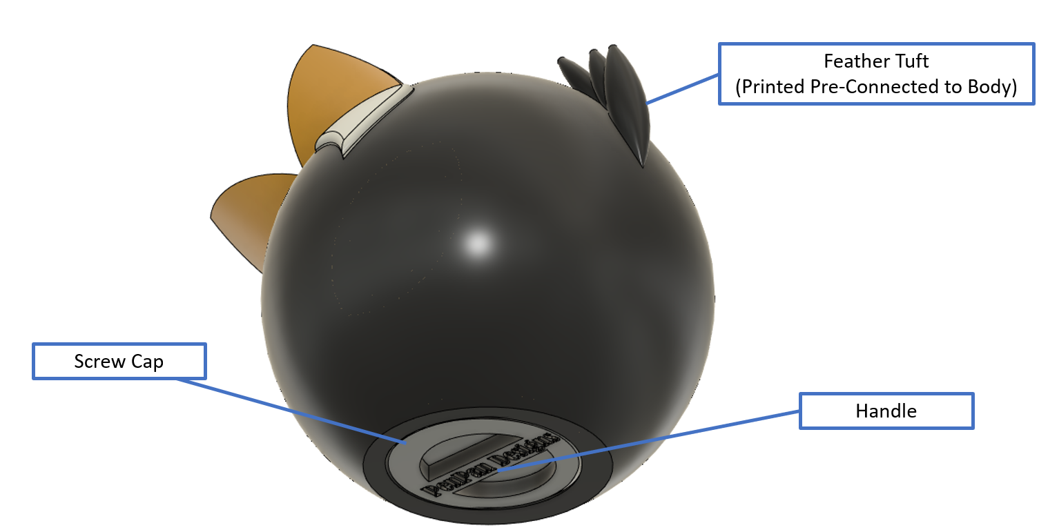 Baby Bird Bank by PenPan Designs | Download free STL model | Printables.com