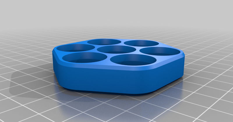 Hex Battery End Caps by jbruce12000 | Download free STL model ...
