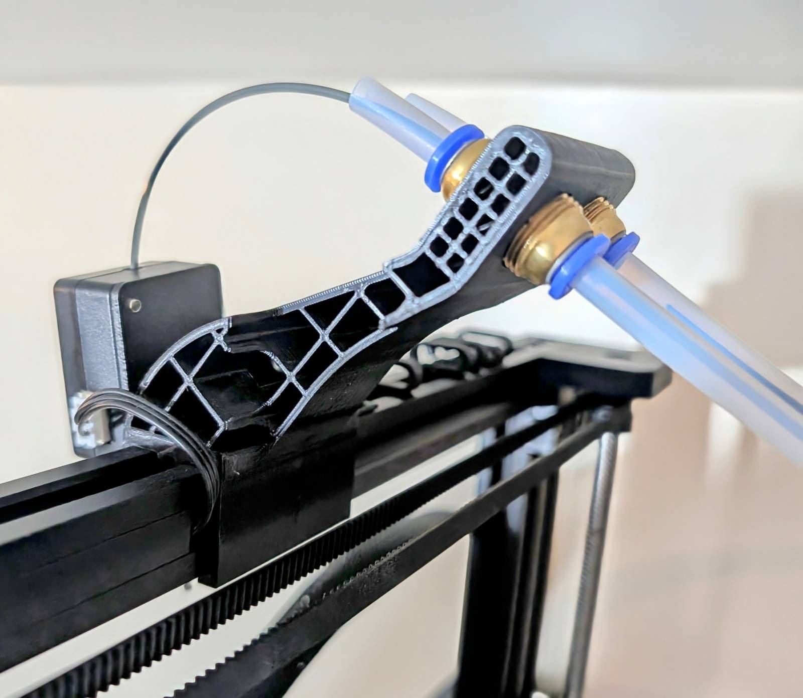 Ender 3 S1 integrated filament guide and filament sensor mount by amx109 | Download free STL ...