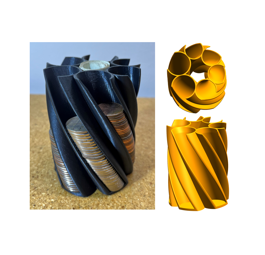 Coin Cup - Spiral by Taylor Fauss | Download free STL model ...