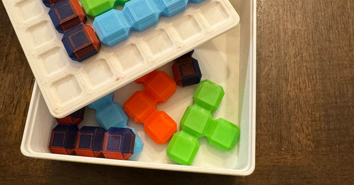 Tetris puzzle with box by KyleBaker55 | Download free STL model ...