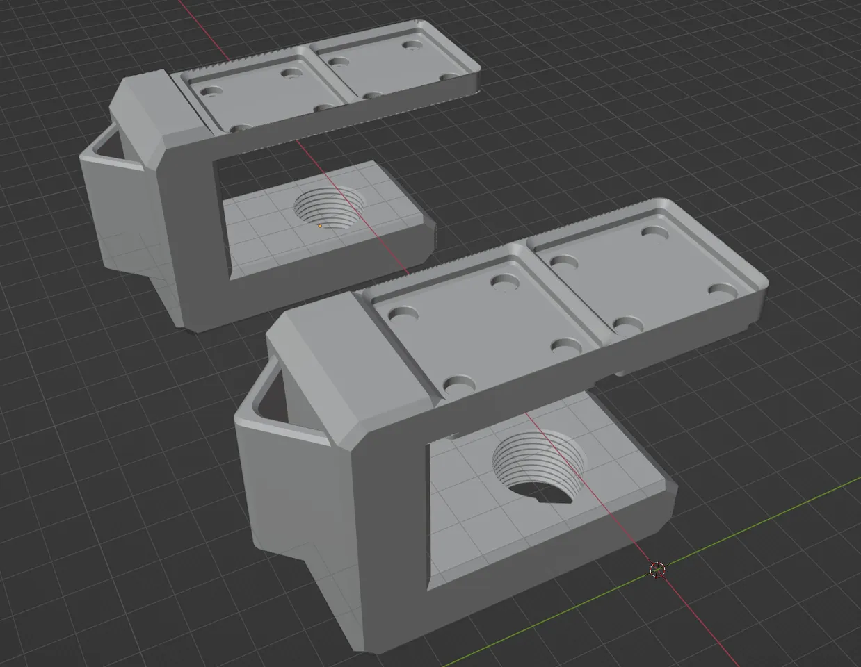 Desk Clamp with Gridfinity Top by MushyUniverse | Download free STL model | Printables.com