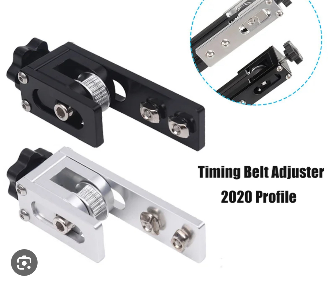 Timing belt adjuster for 2020 Extrusion CNC cover with switch housing ...