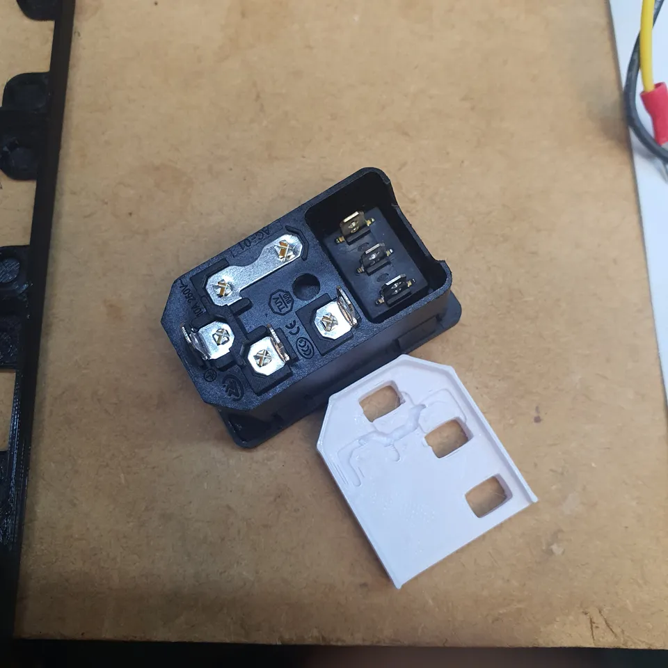 IEC320 C14 fused power socket rear safety cover by Jerico64 | Download ...
