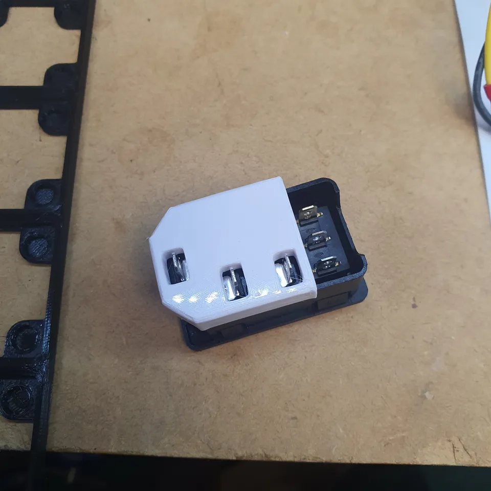 IEC320 C14 fused power socket rear safety cover by Jerico64 | Download ...