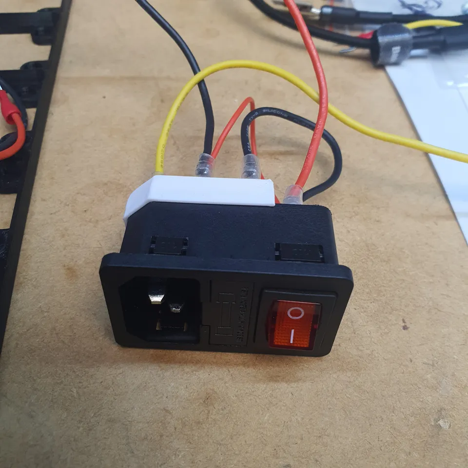 IEC320 C14 fused power socket rear safety cover by Jerico64 | Download ...