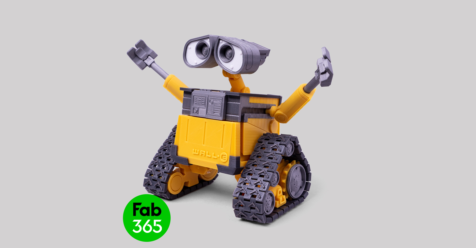 Wall-E - Print in place, Articulated by FAB365 | Download free STL ...
