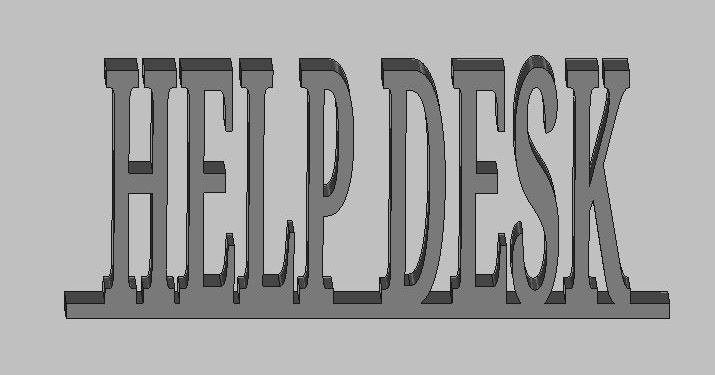 Help Desk Signs by Chuck B | Download free STL model | Printables.com