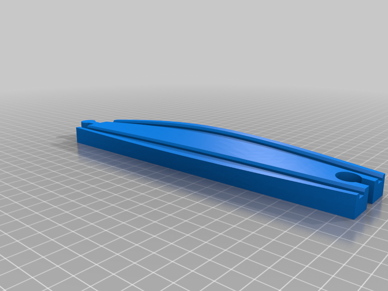 Wooden Train Track - 15 degree lean by SamP | Download free STL model ...