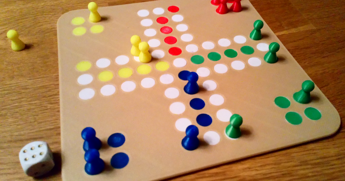 Ludo game - swedish version "Fia med knuff" by tomas löfvenberg ...