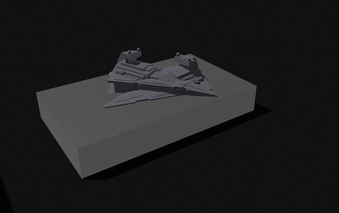 Rogue One star destroyer crash by Diego.dudu | Download free STL model ...