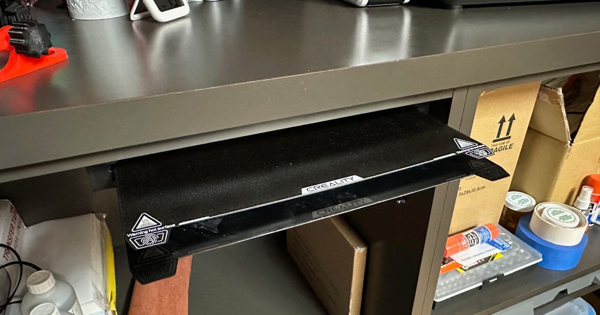 K1/K1 Max Under Table Build Plate Rack od autora SHaDoW6 | Stáhněte si ...