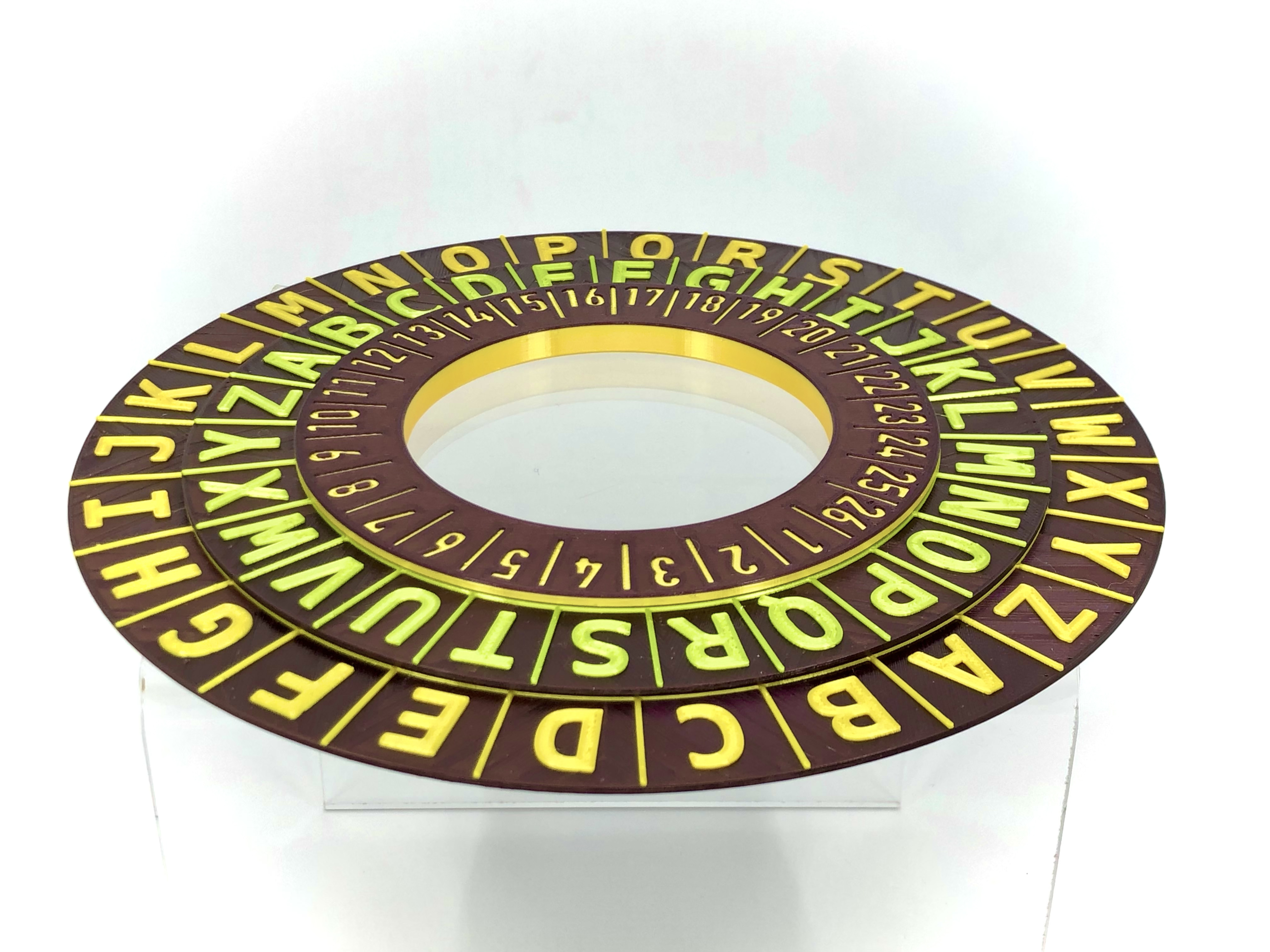 Shift Cipher Encoder/Decoder Ring by Metikumi | Download free STL model ... Shift Cipher Encoder/Decoder Ring by Metikumi | Download free STL model ...